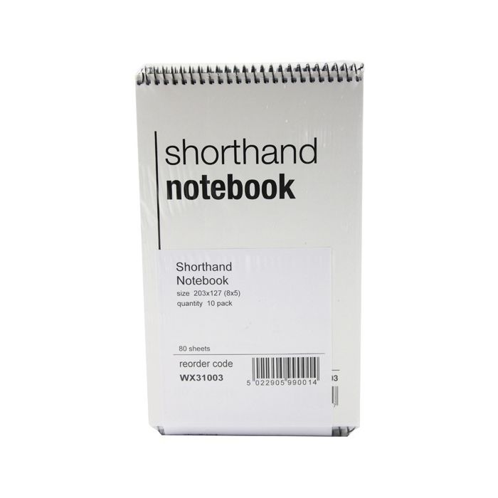 Shorthand Notebooks 160 Pages - Pack of 10 | Dryad Education