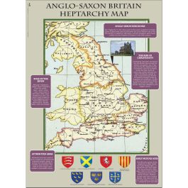 The Anglo-Saxons Heptarchy Map | Dryad Education