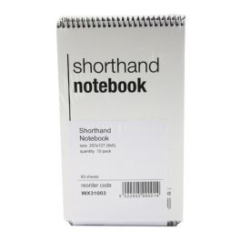 Shorthand Notebooks 160 Pages - Pack of 10 | Dryad Education